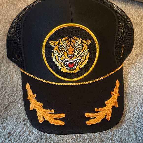 Accessories | Aviator Nation Black Cap With Tiger Embroidery Adjustable ...